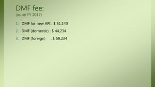 Regulatory requirements for api registration | PPTX