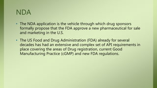 Regulatory requirements for api registration | PPTX