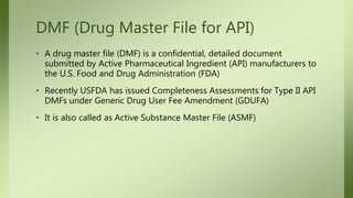 Regulatory requirements for api registration | PPTX