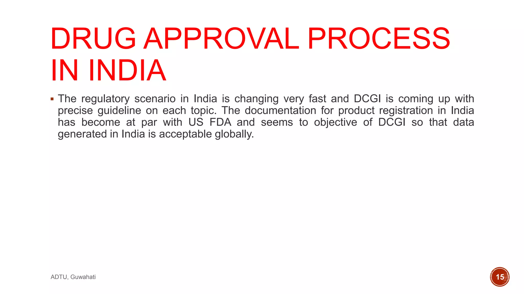 Regulatory Requirements for Drug Product Approval | PPTX