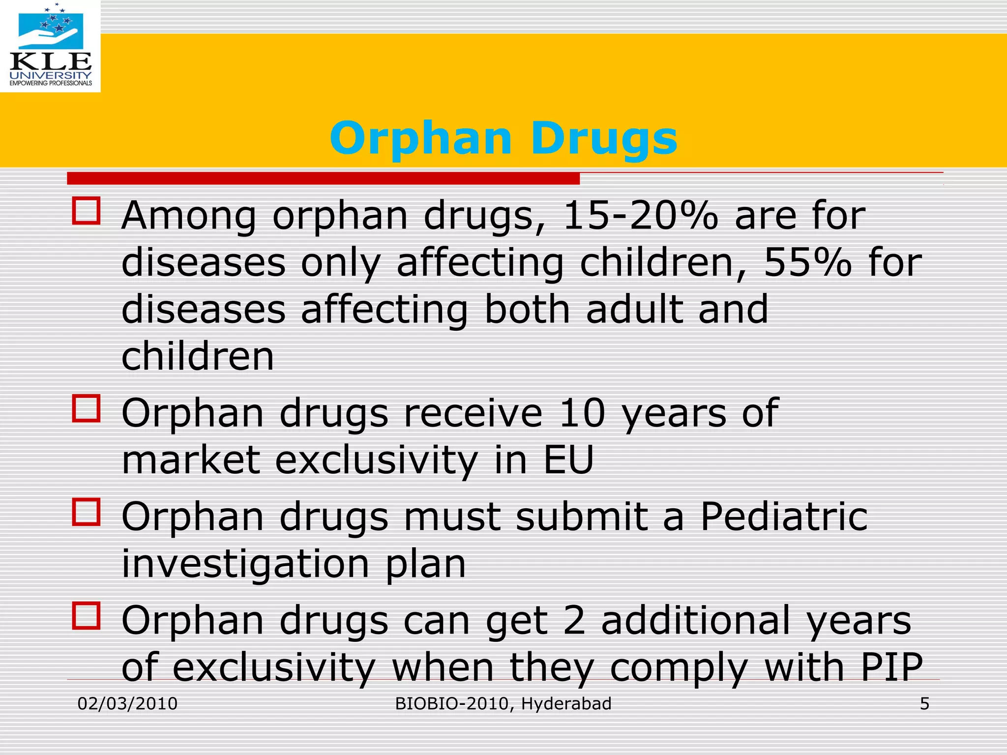 Regulatory requirements for orphan drugs delivery | PPT