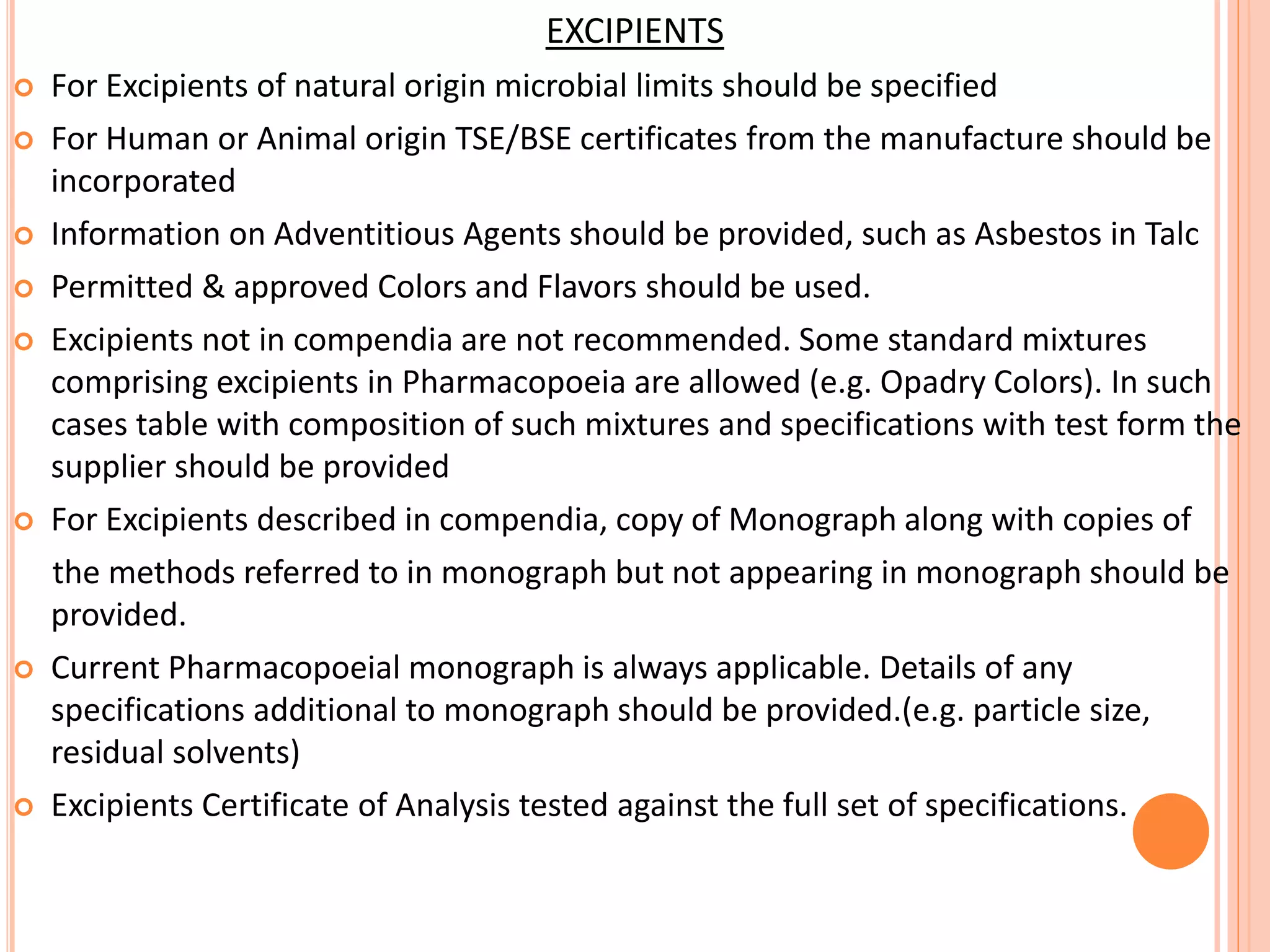 Regulatory requirements of row countries | PPTX