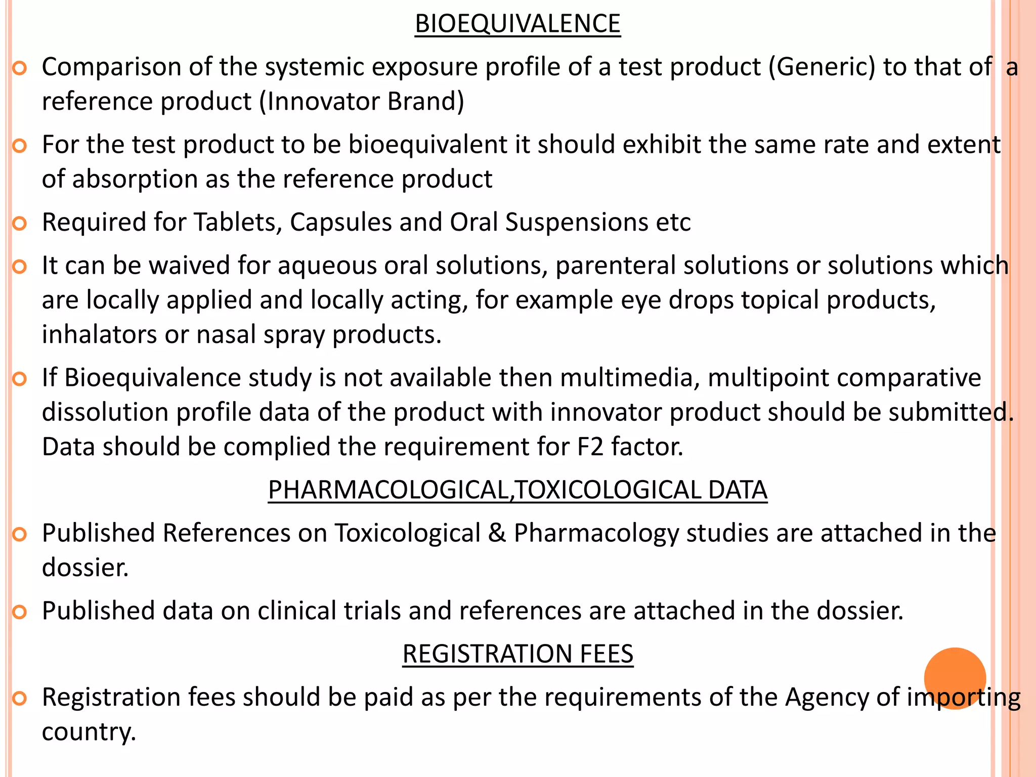 Regulatory requirements of row countries | PPTX