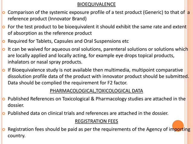 Regulatory requirements of row countries | PPTX