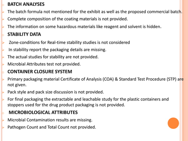 Regulatory requirements of row countries | PPTX