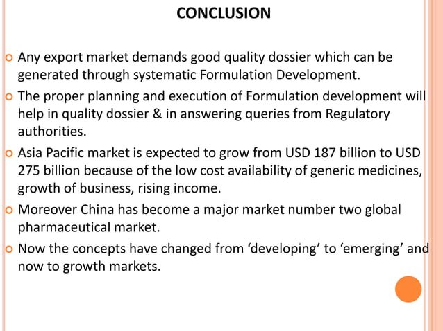 Regulatory requirements of row countries | PPTX