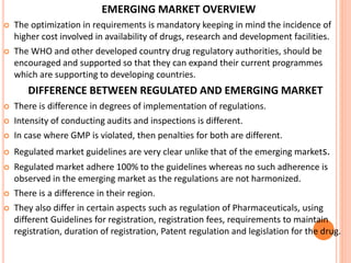 Regulatory requirements of row countries | PPTX