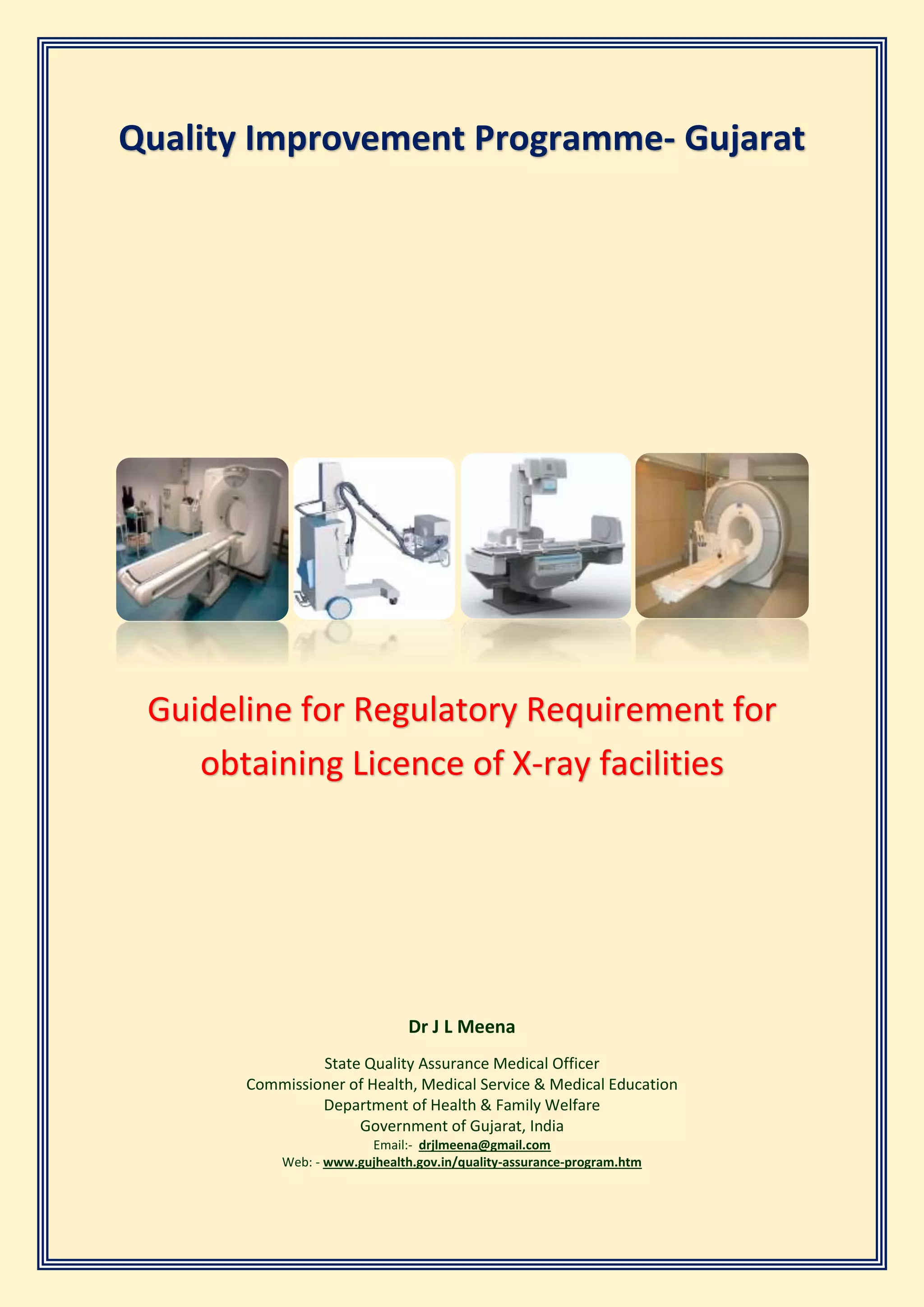 Regulatory requirments for obtaining Licence of X ray facility | PDF ...