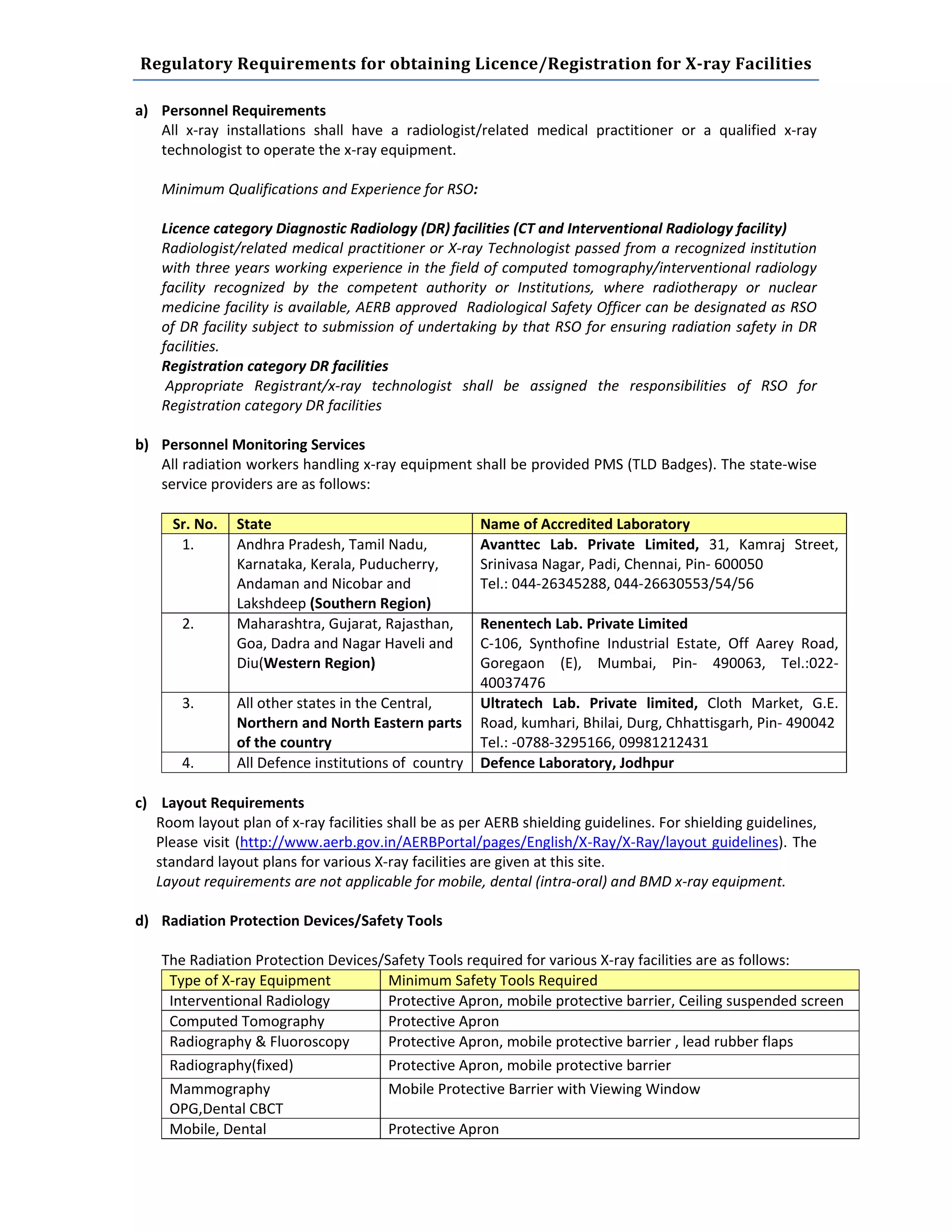 Regulatory requirments for obtaining Licence of X ray facility | PDF ...