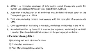 Regulatory requirments of eu, tga & row countries | PPTX