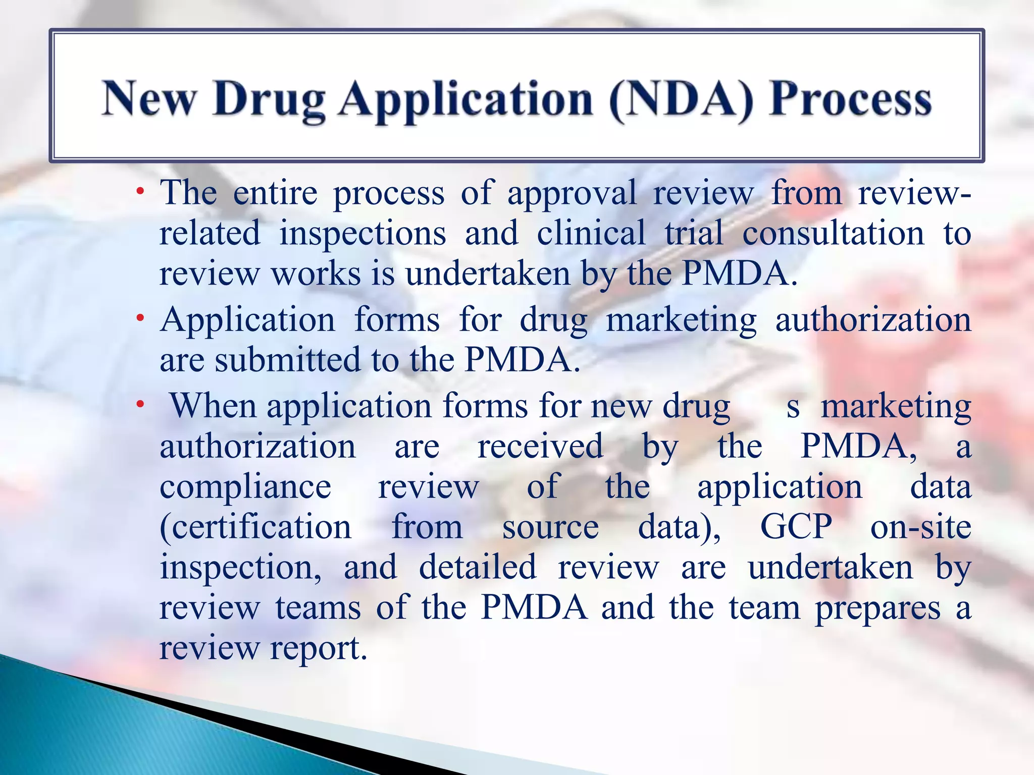 Regulatory requirnment and approval procedure of drugs in japan ppt | PPTX