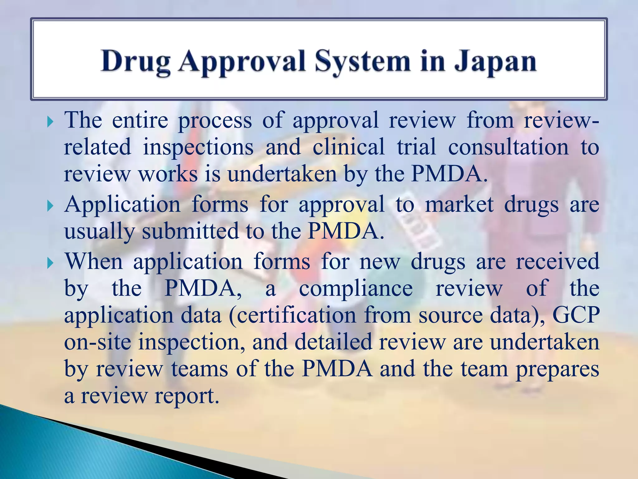 Regulatory requirnment and approval procedure of drugs in japan ppt | PPTX