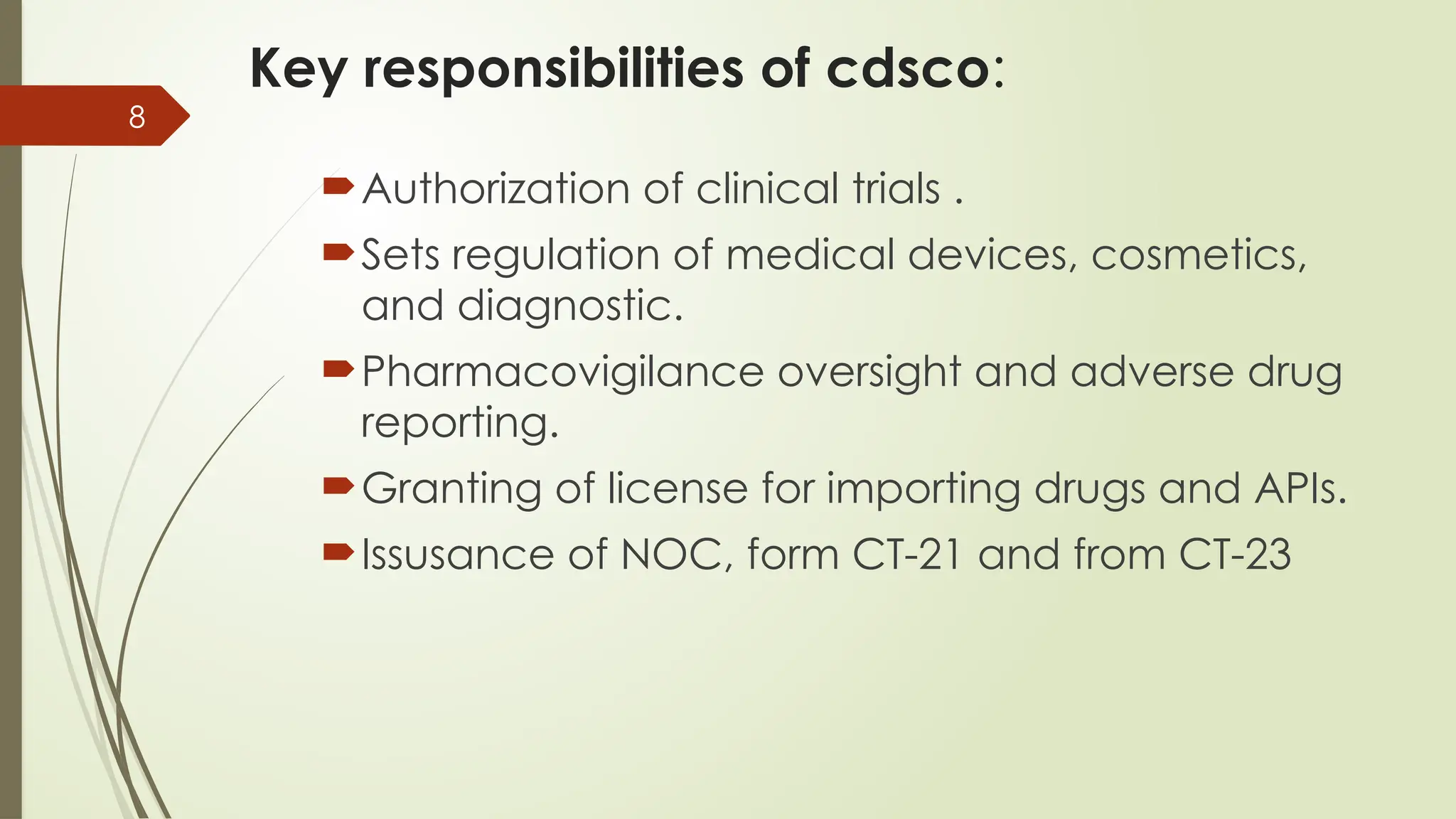 Regulatory role of CDSCO and State licensing authority.pptx