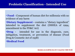 Regulatory status probiotics india chennai2016 | PPT