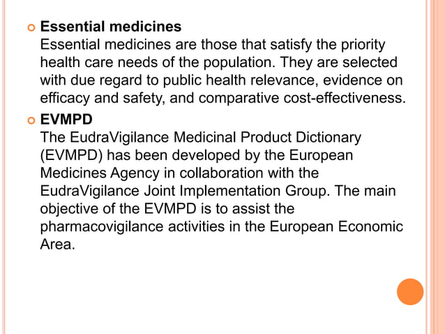 Regulatory terminologies used in PV (Pharmacovigilance) | PPTX ...