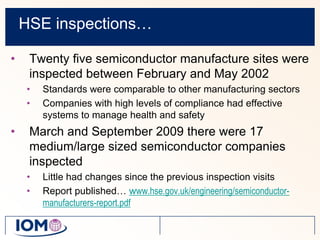 Health and safety regulatory trends in the UK semiconductor industry | PPTX