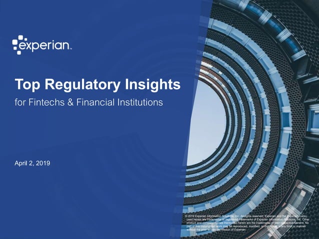 Top Regulatory Insights for Fintechs & Financial Institutions | PPTX