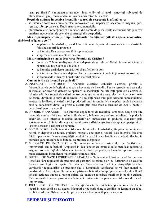 Reguli situatii de urgenta | PDF