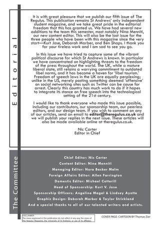 The Regulus Magazine Issue Five | PDF