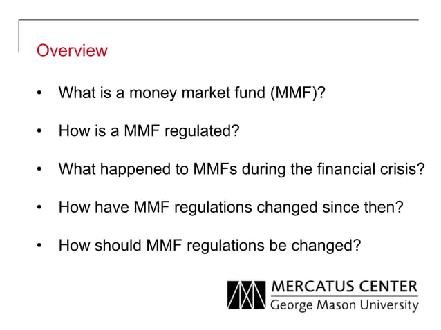 MONEY MARKET FUND REFORM: AN ALTERNATIVE TO THE SEC’S PROPOSAL | PPT