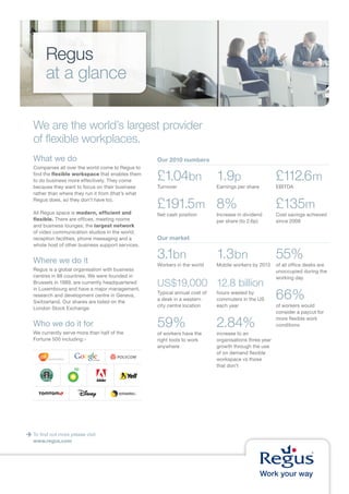 Regus at a glance | PDF