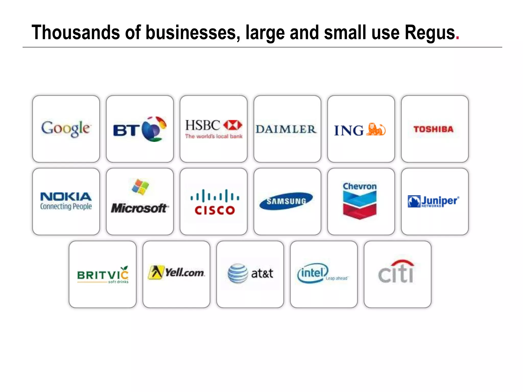 Regus Corporate Presentation | PPT