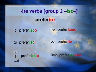Regular Italian verbs | PPT