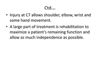 Rehab cervical through cocegeal power pt | PPTX