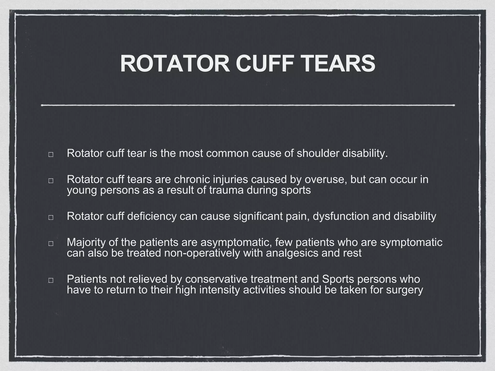 Rehabilitation following Arthroscopic rotator cuff repair | PPTX