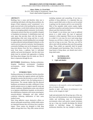 Rehabilitation center for drug addictspdf | PDF