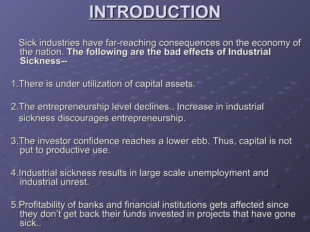 Rehab for sick units | PPT | Business Accounting & Finance | Business