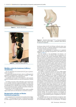 Rehabilitación de la ligamentoplastia del lcp de rodilla | PDF