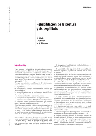 Rehabilitacion de postura y del equilibrio | PDF