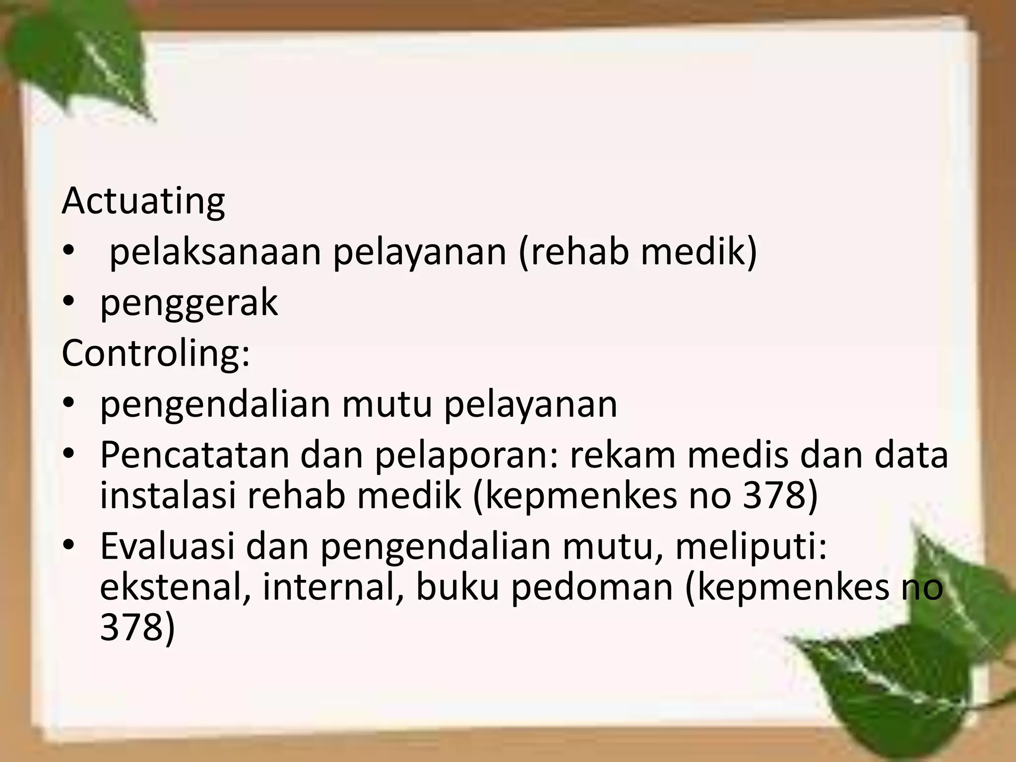 Rehabilitasi medik | PPTX