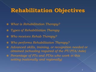 Rehabilitation | PDF