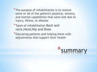 Rehabilitation | PPTX