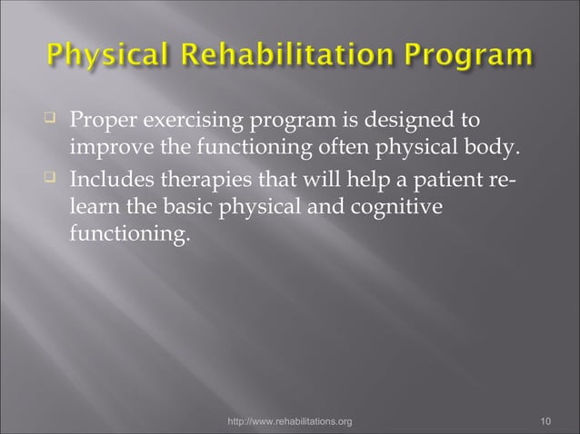 Types of Rehabilitation | PPT