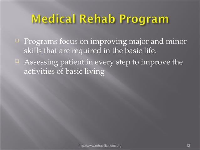 Types of Rehabilitation | PPT