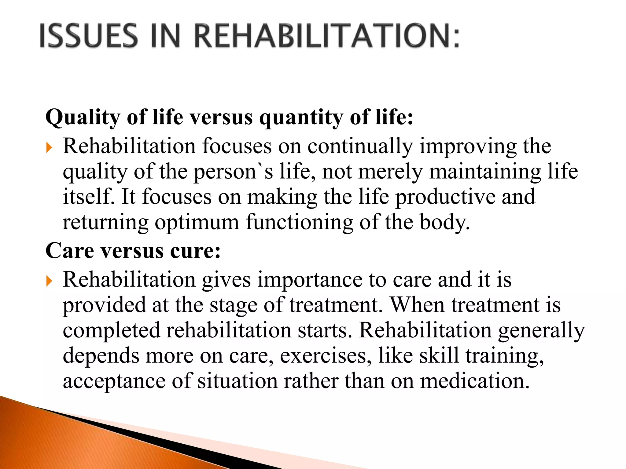 Rehabilitation | PPTX