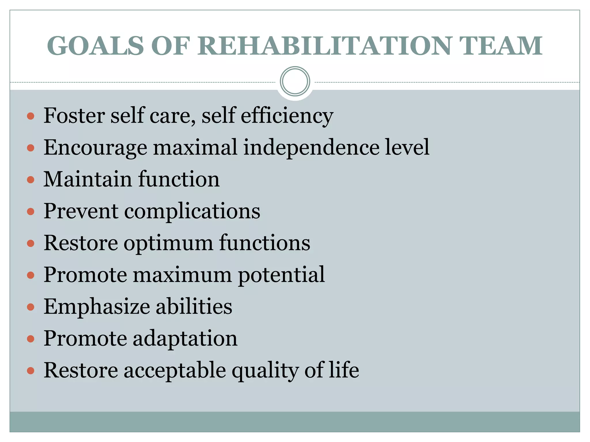 Rehabilitation | PPTX