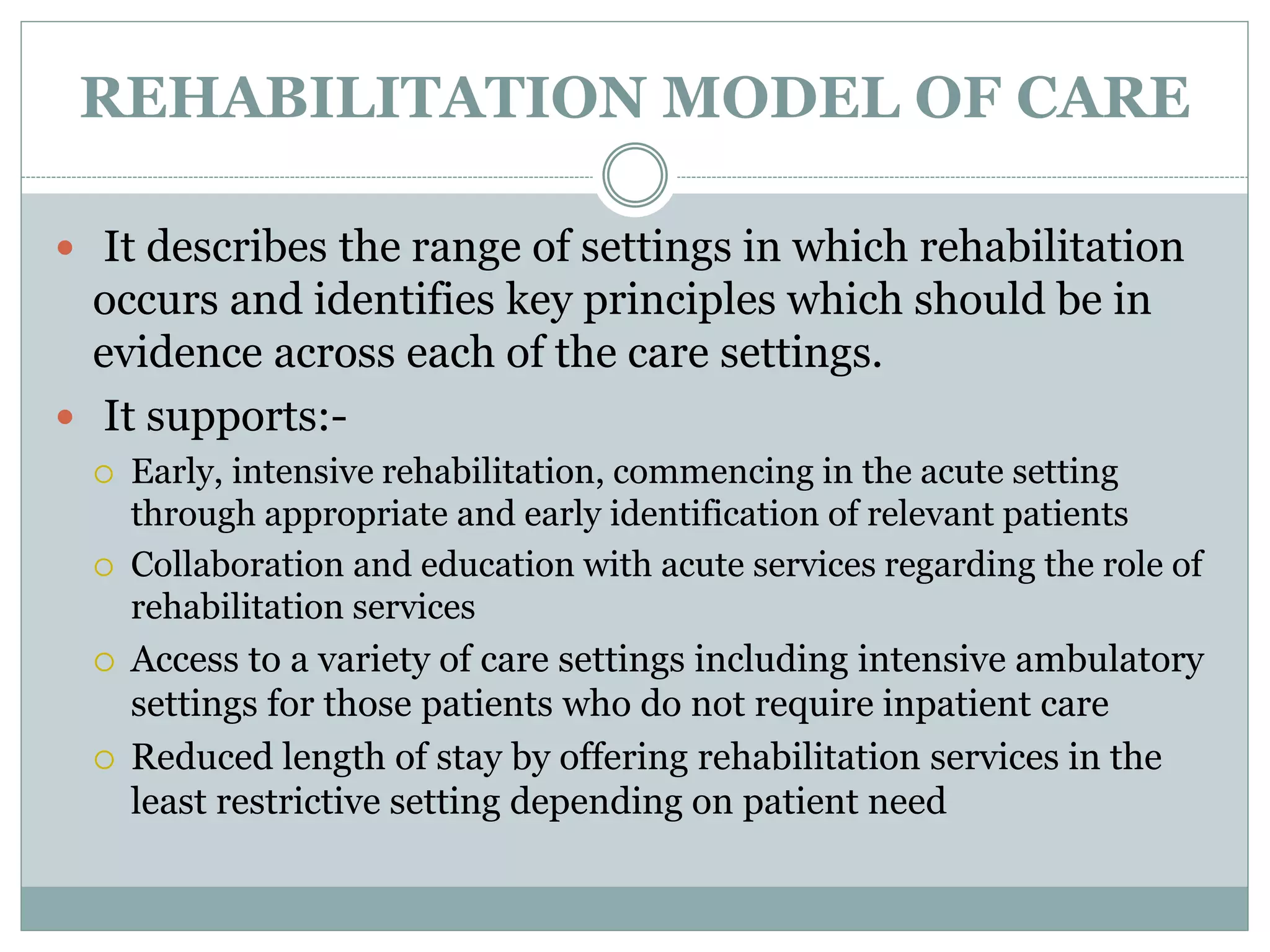 Rehabilitation | PPTX