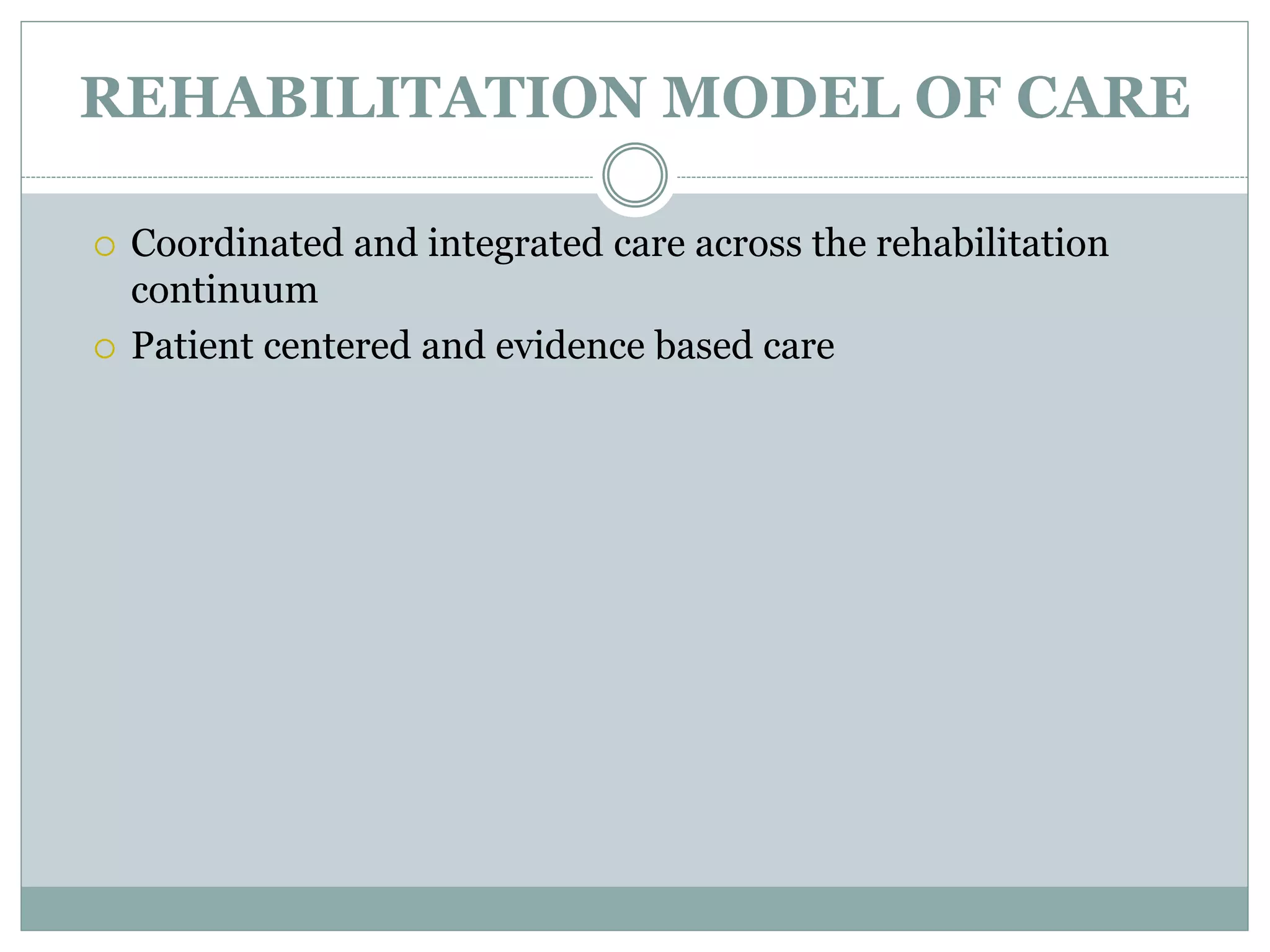 Rehabilitation | PPTX