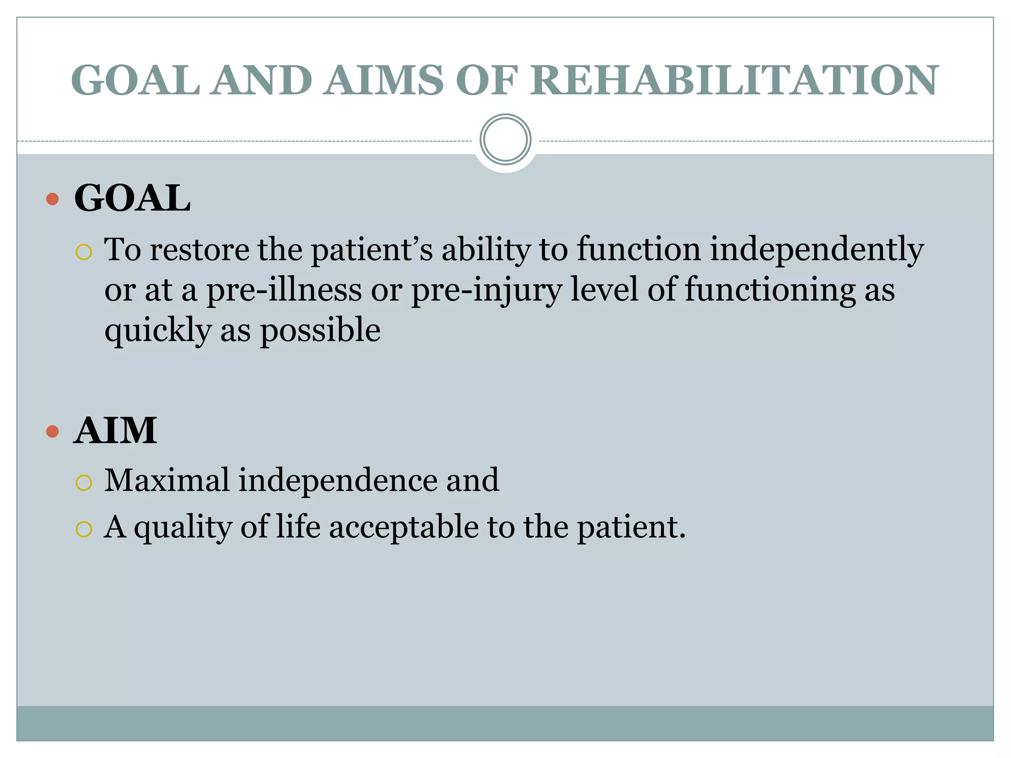 Rehabilitation | PPTX