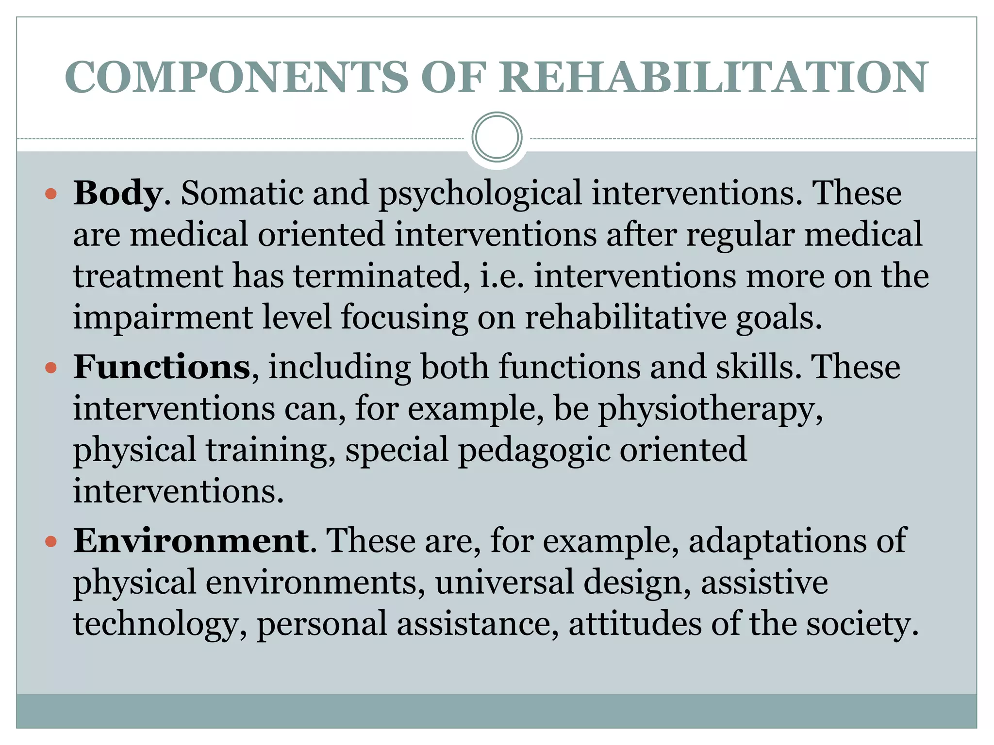 Rehabilitation | PPTX