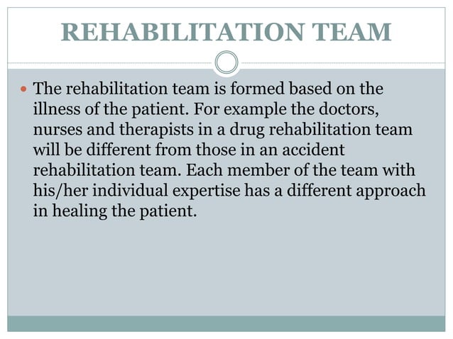 Rehabilitation | PPTX | Physical Therapy | Wellness
