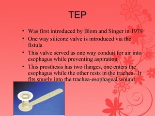 Rehabilitation after laryngectomy | PPT