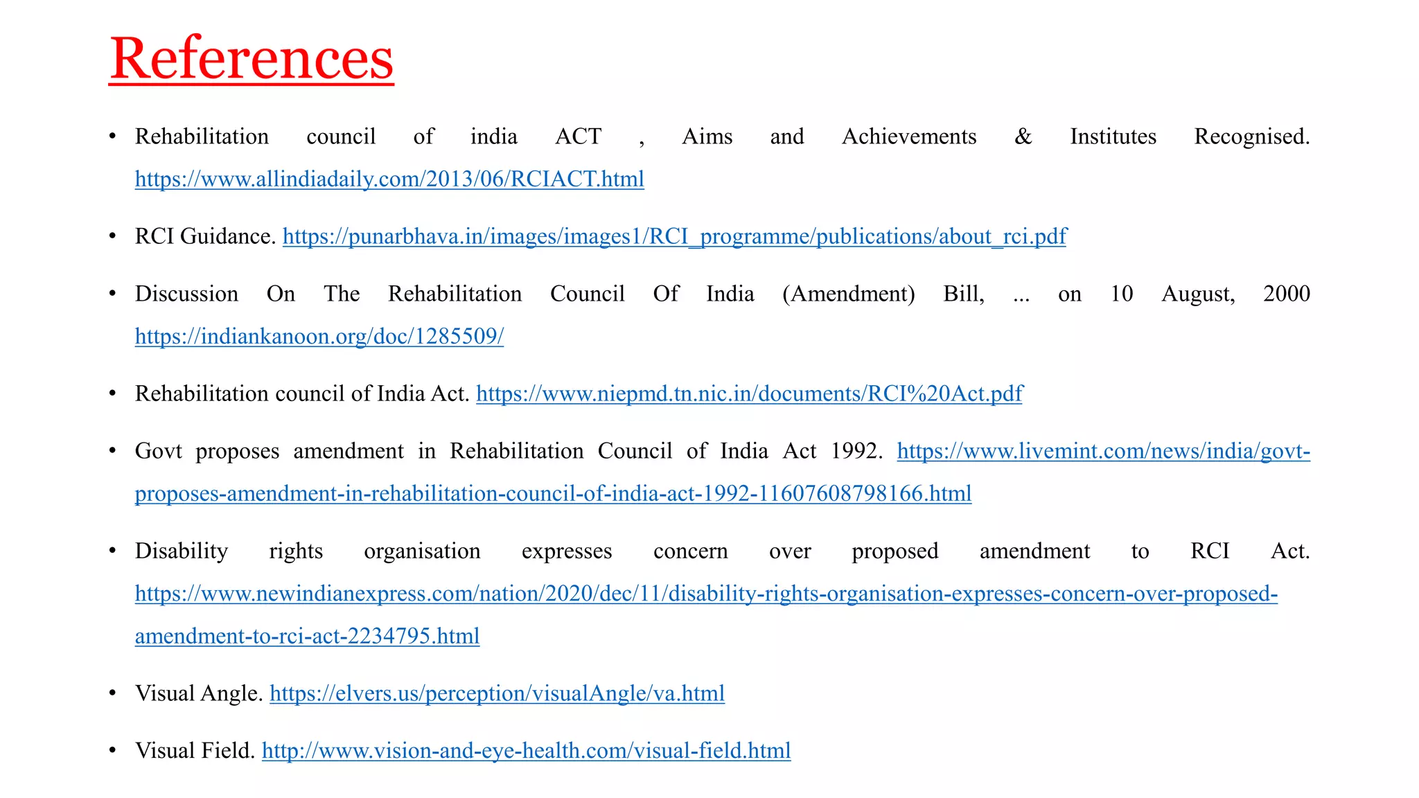 Rehabilitation council of India act,1992 | PPTX