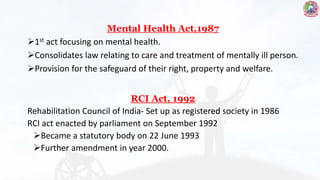 Rehabilitation council of India act,1992 | PPTX