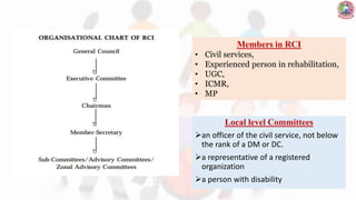 Rehabilitation council of India act,1992 | PPTX