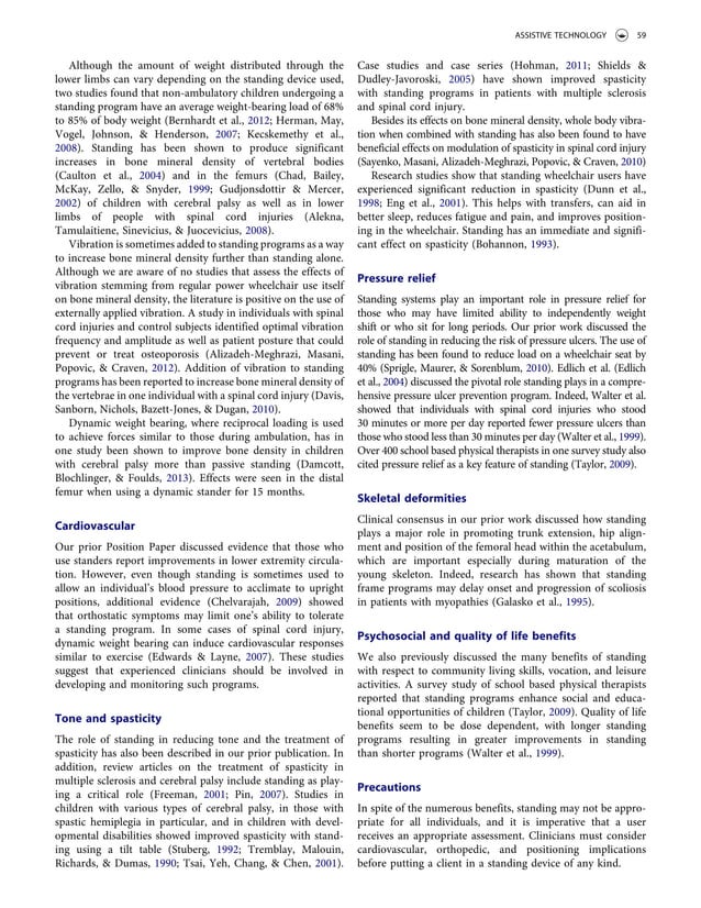 RESNA: application of wheelchair standing devices 2013 | PDF | Physical ...